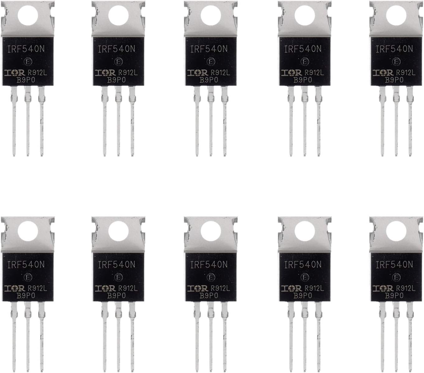 BOJACK IRF540 MOSFET Transistors IRF540N 33A 100V N-Channel Power ...