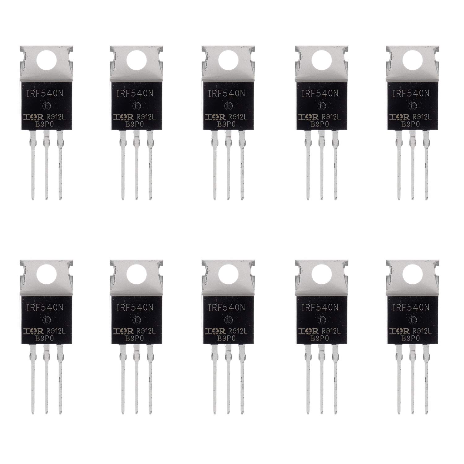 BOJACK IRF540 MOSFET Transistors IRF540N 33A 100V N-Channel Power ...
