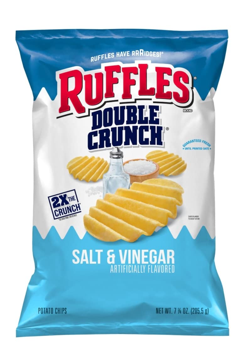 Amazon.com: Ruffles Double Crunch Salt & Vinegar, 7.25oz