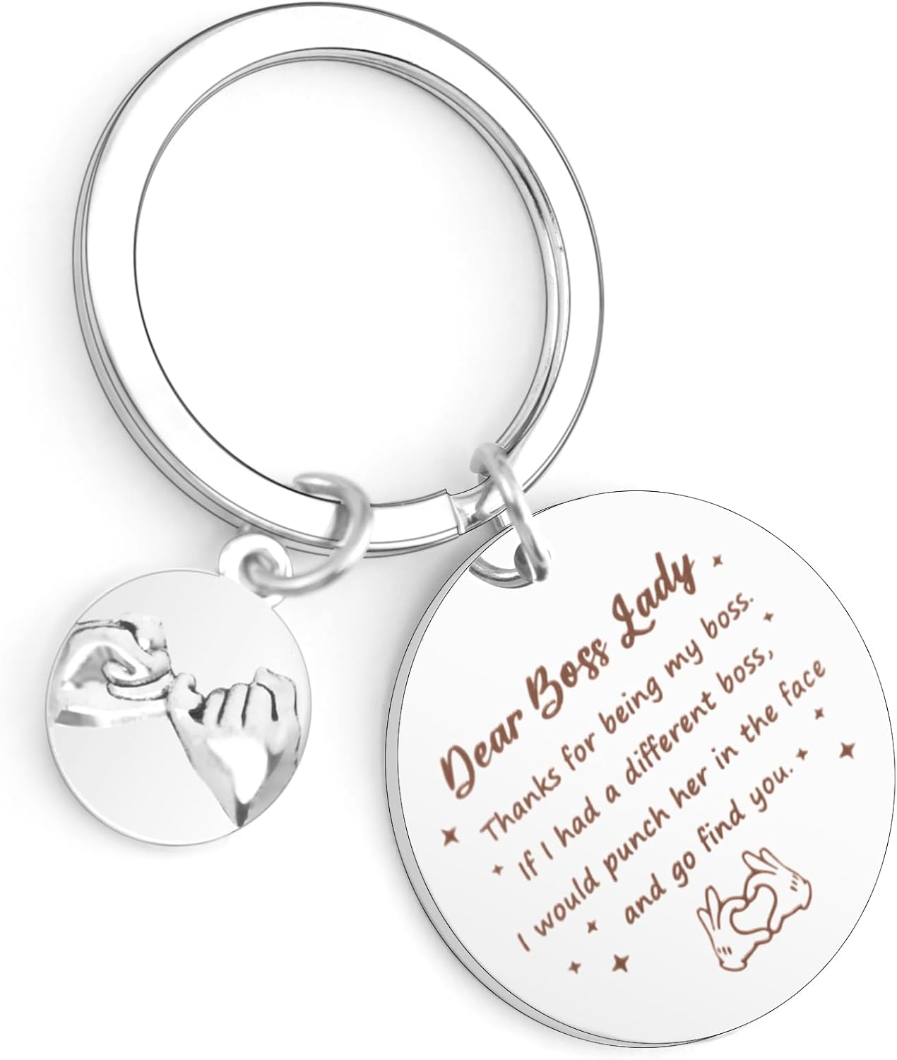 Gishnia Funny Birthday Gifts for Boss Lady Keyring,Best Secret Santa ...