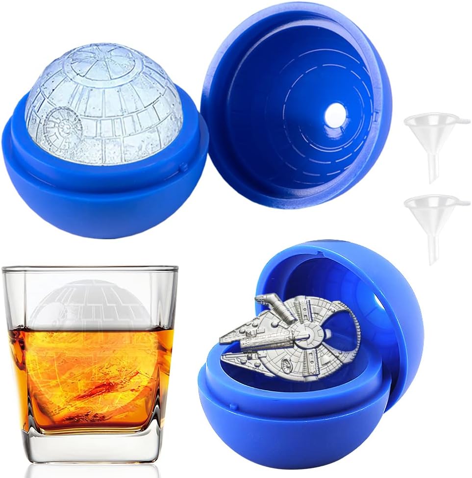 Amazon.com: Star Wars Death Star Ice Cube Mold, Round Ice Cube Mold for ...