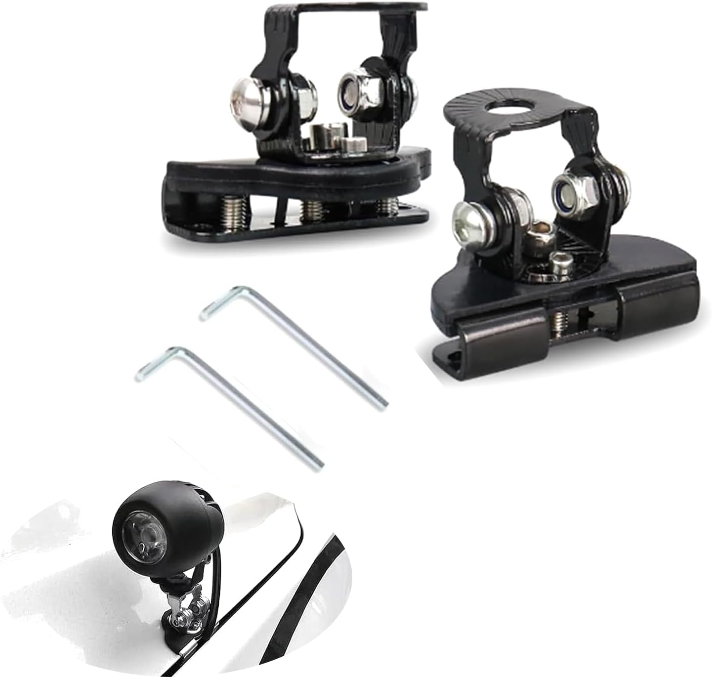 Amazon.com: FEDOEY 2 PCS Car Hood Light Bar Mounts, Adjustable Pillar ...