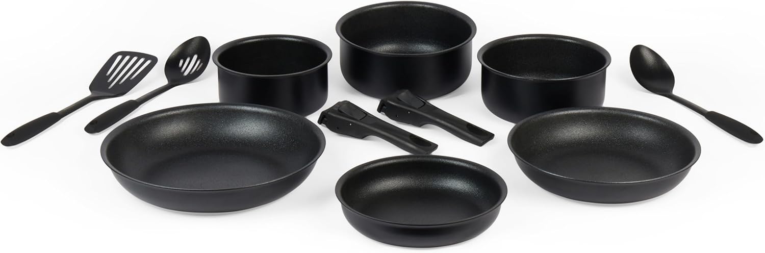 Salter BW12055IS Clip & Cook Kitchen Pan Set – Oven Safe Frying Pans ...