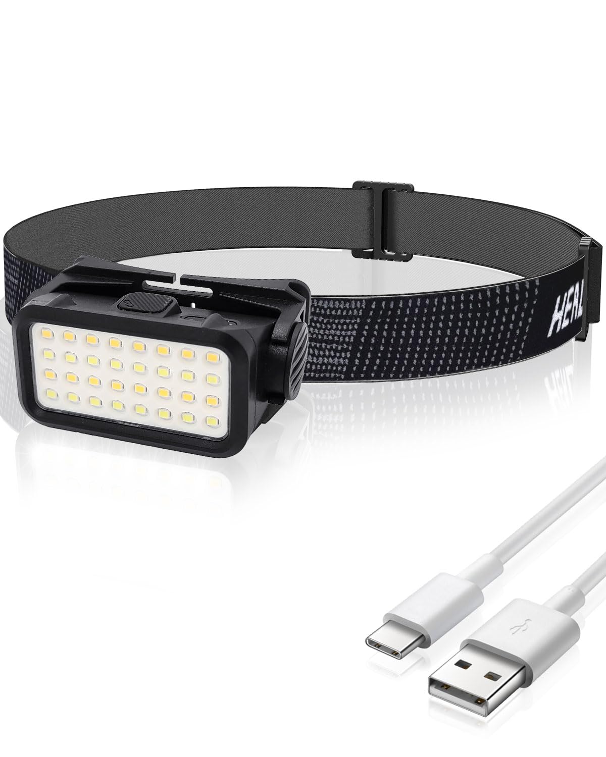 Victoper Running Head Torch, Head Torch Rechargeable 5 Lighting Modes ...