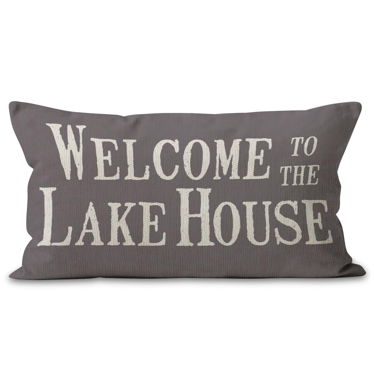 Amazon.com: Mancheng-zi Lake House Decor, 12x20 Pillow Cover, Outdoor ...
