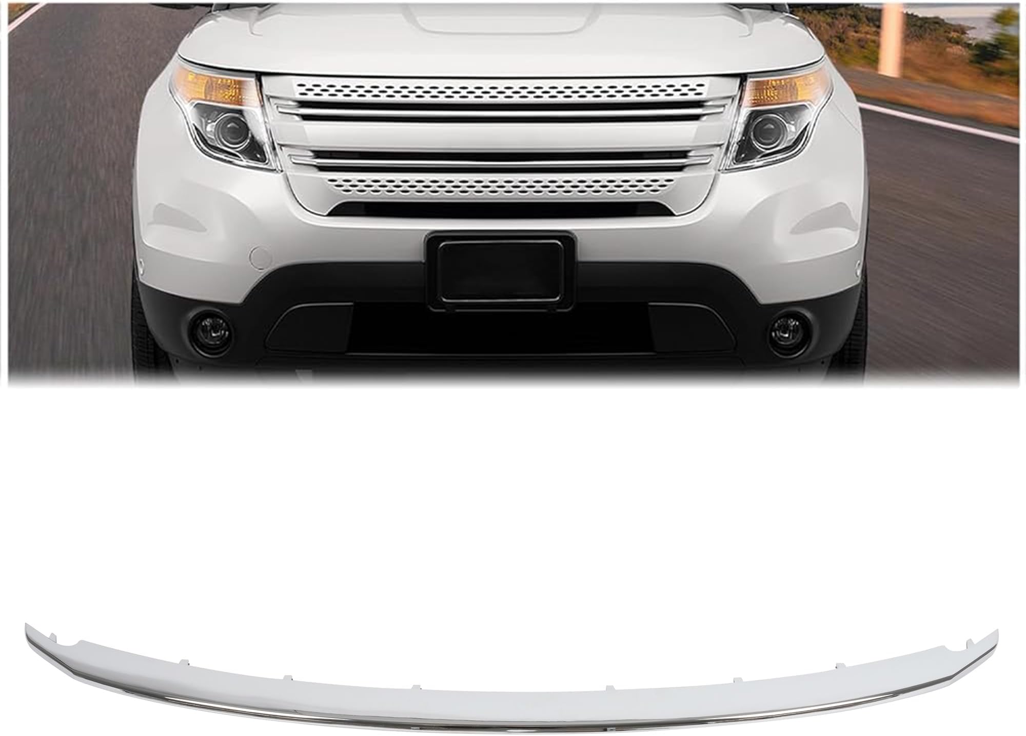 Amazon.com: HECASA Grille Shell Compatible with 2011-2015 Ford Explorer ...