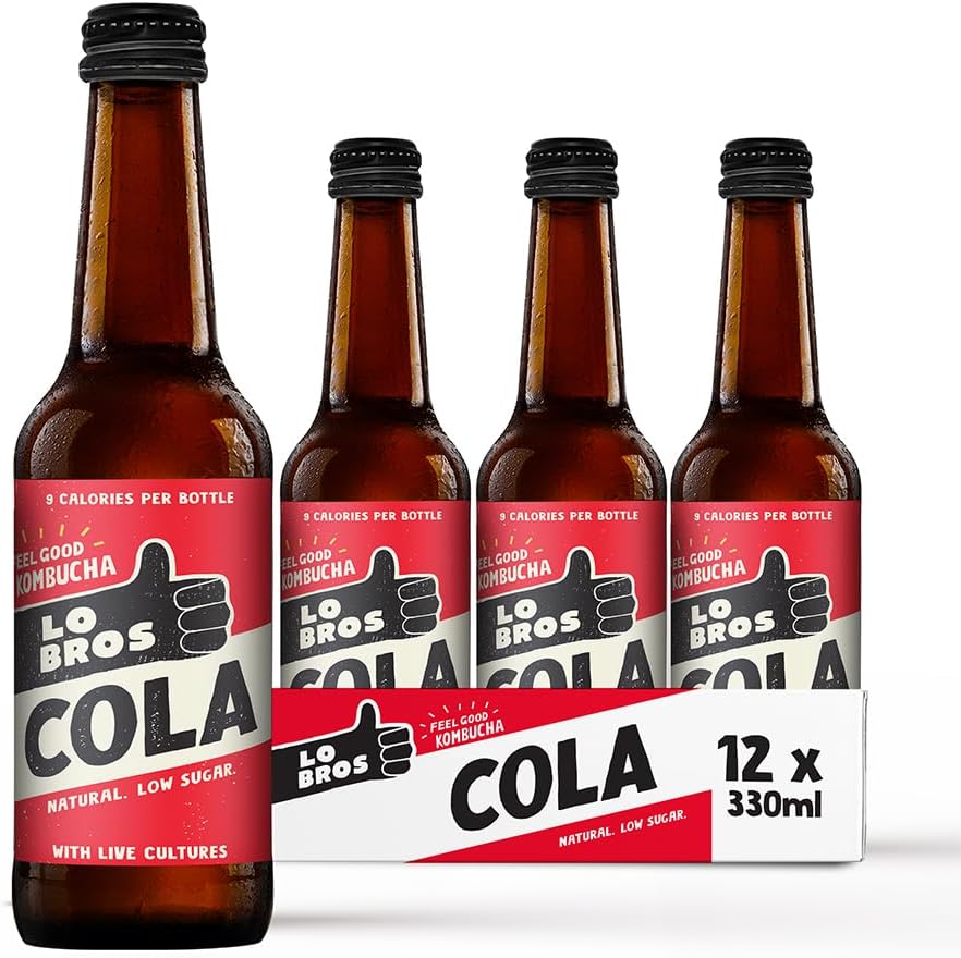 Lo Bros Kombucha - Cola - Sparkling Refreshing Drink with Natural ...