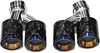 Amazon.com: Quad Car Exhaust Tip Compatible for BMW G30 G31 535i 528i ...
