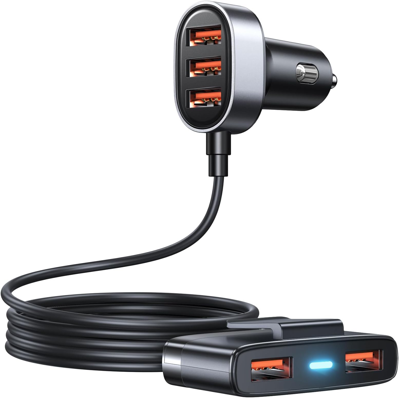 Amazon.com: 5-in-1 USB Car Charger Multi Port, 12V Phone Adapter for ...