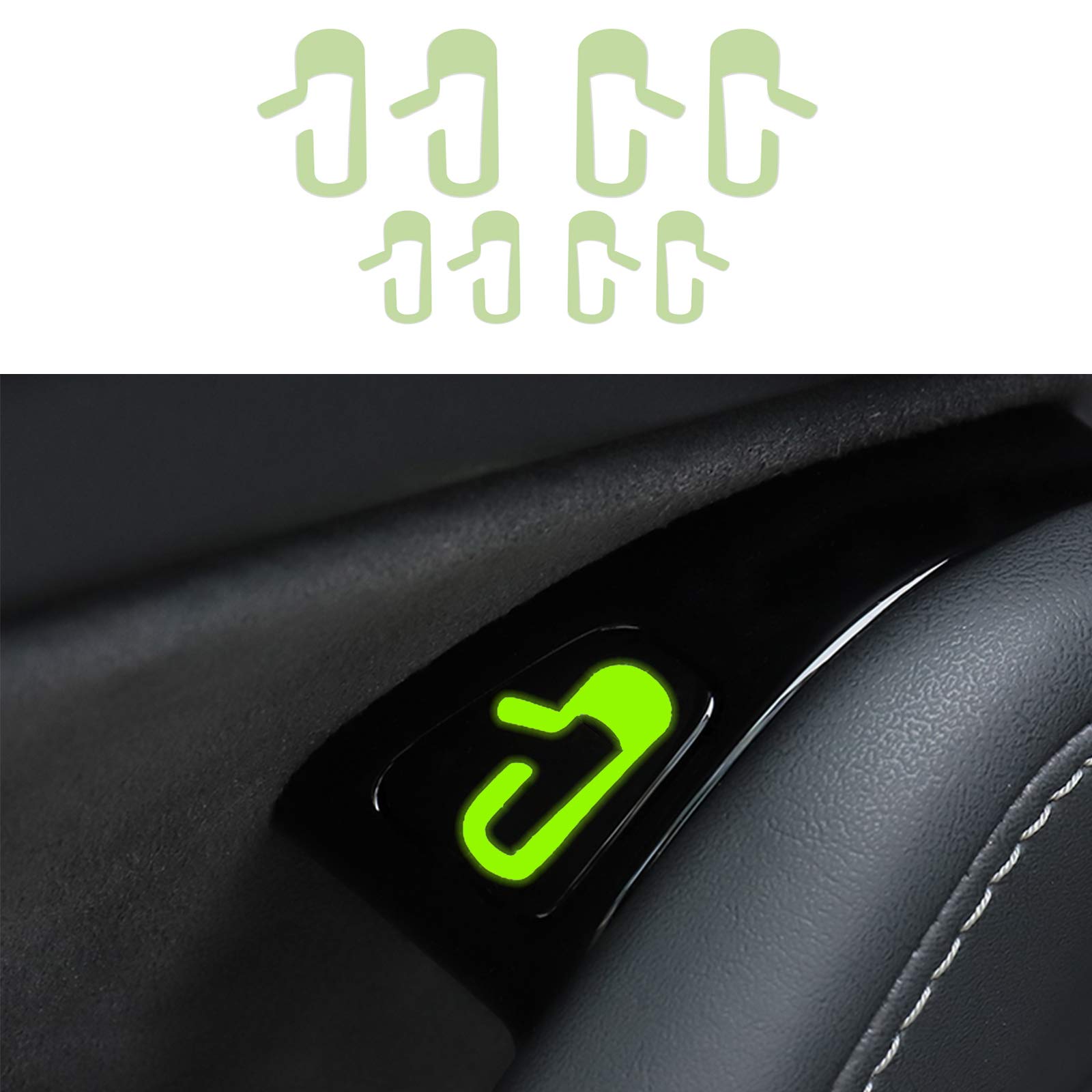 Buy KIKIMO 8pcs Tesla Model 3/Y Door Sticker Glow in The Dark,Door Open ...