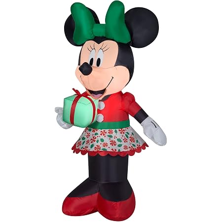 Amazon.com: Gemmy Airblown Inflatable Patriotic Minnie Mouse, 3.5 ft ...