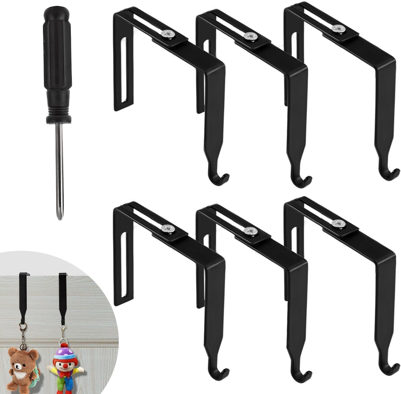 Amazon.com: KOPKIO 12 Pcs Adjustable Cubicle Hangers Cubicle Wall Hooks ...