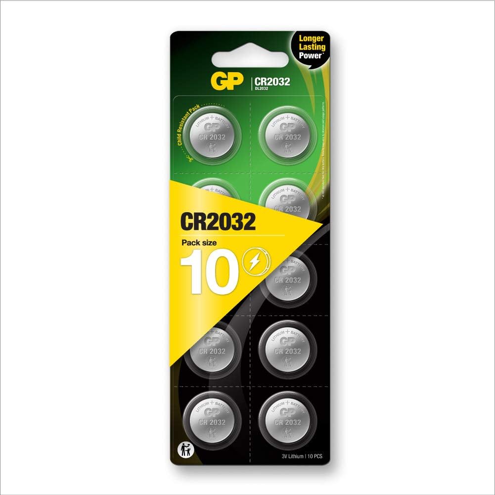 GP Specialty type 2032 Pile bouton au lithium CR2032/Dl2032- longue ...