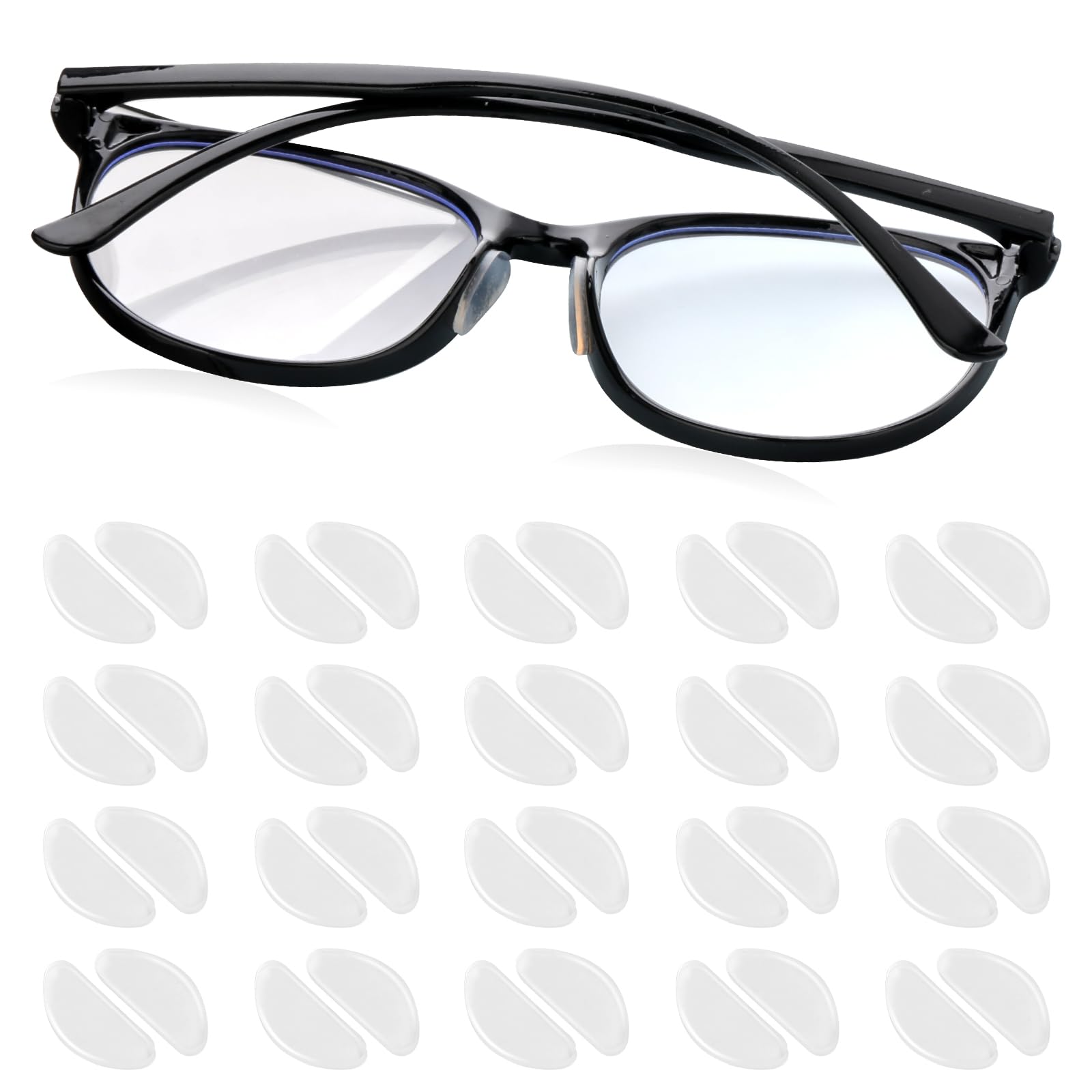 Amazon.com: COMNICO 20 Pairs Eyeglasses Nose Pads, Anti-Slip Adhesive ...