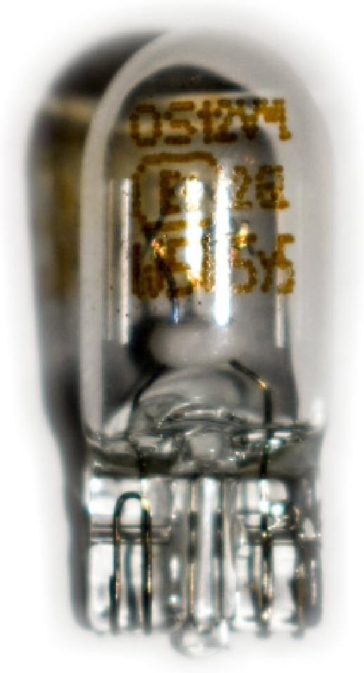 5 Watt Clear 12V Wedge Base T3.25 Miniature Bulb (OSRAM 2825 ...
