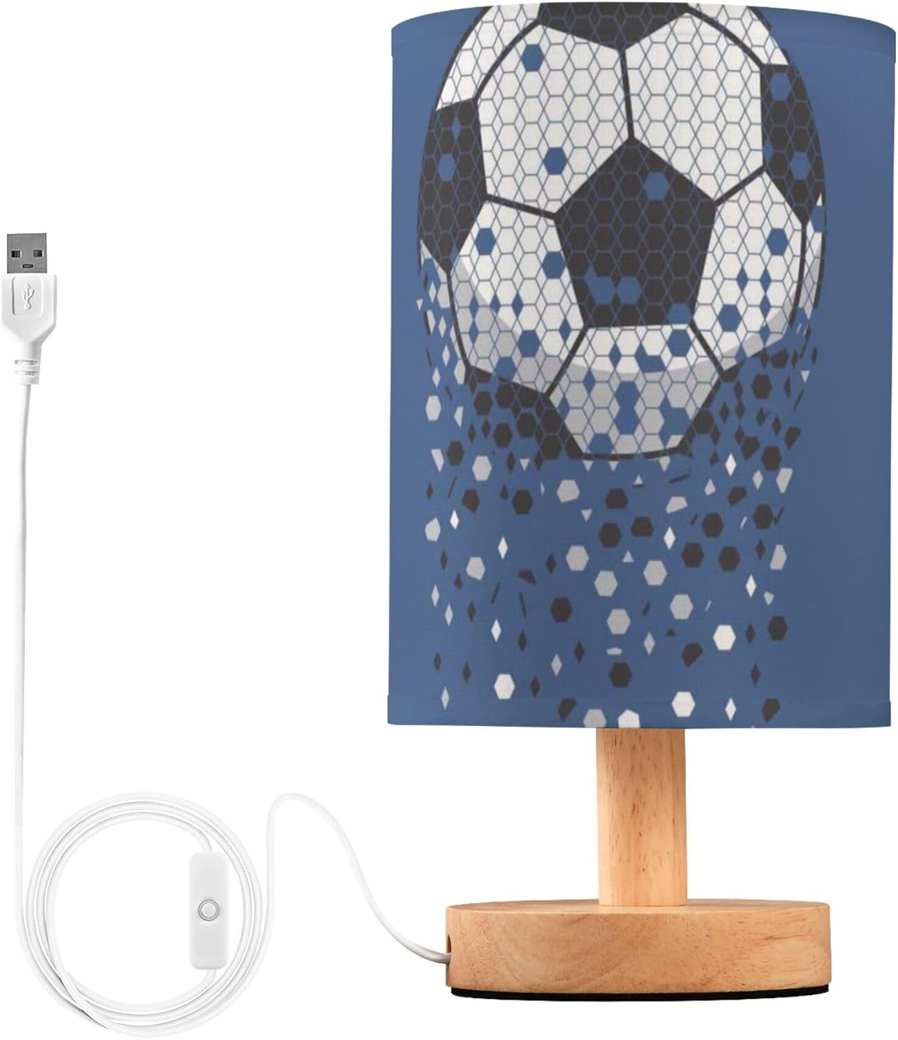 YYZZH Table Lamp Sparkling Soccer Ball American Football Sport Design ...