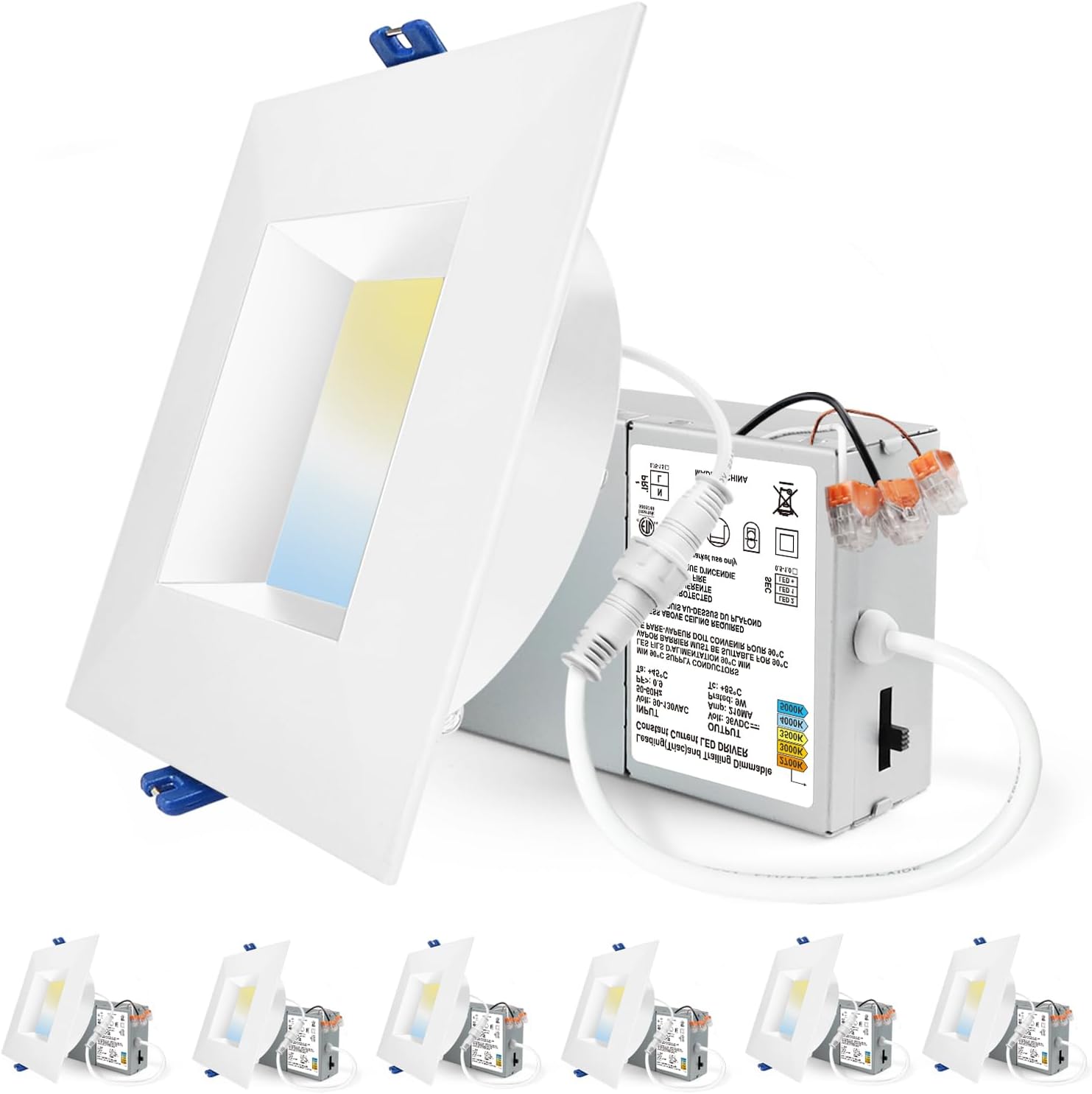 6 Inch LED Recessed Downlight, E26 Dimmable Recessed Ceiling Light ...