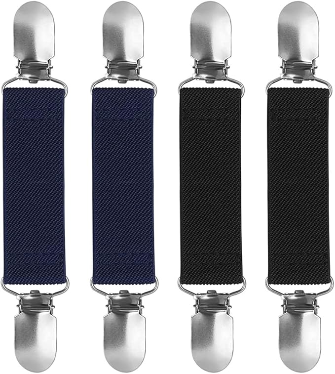 4 Pieces Elasticated Cinch Clip Sweater Cardigan Clips Clothing Chain ...