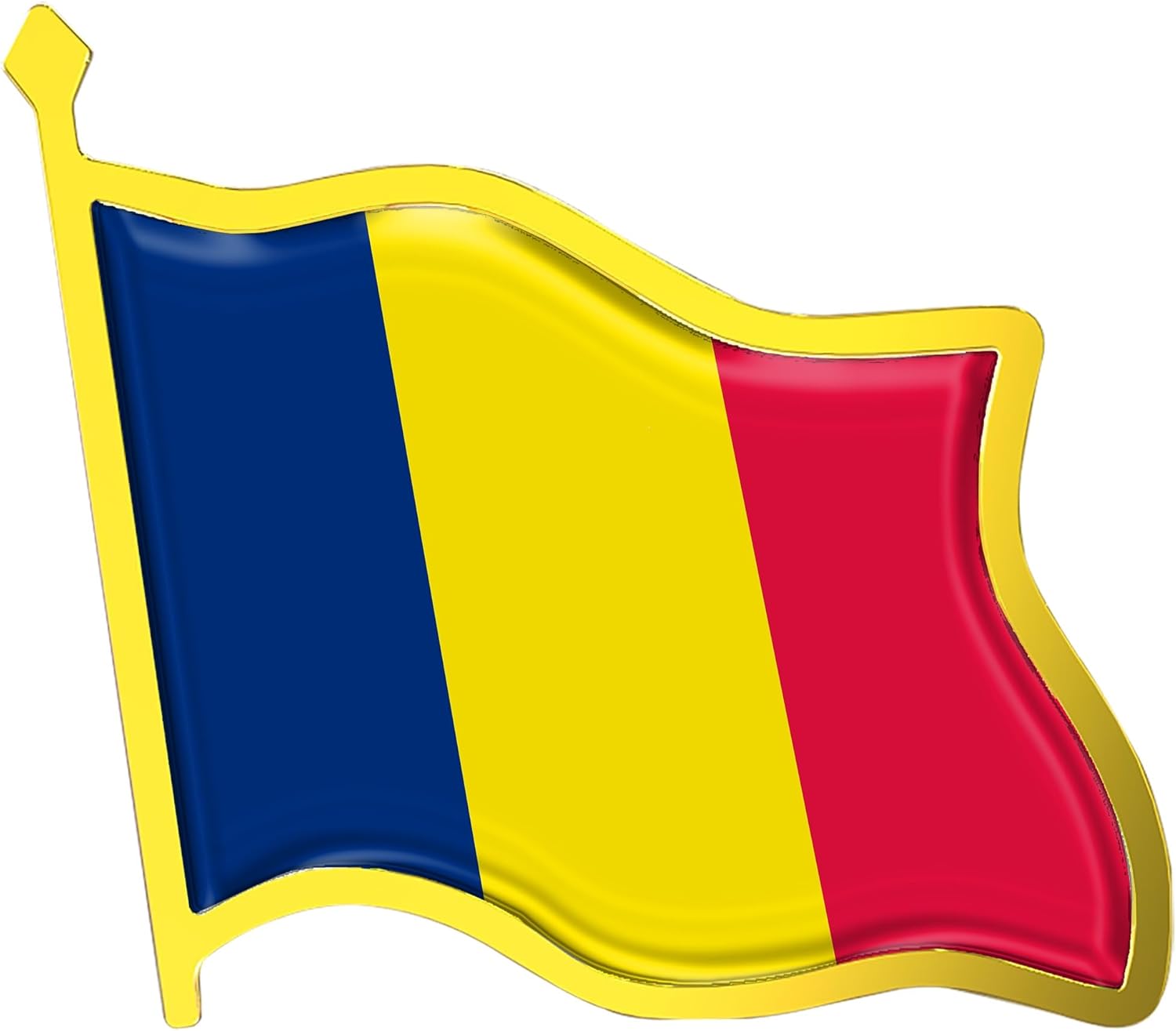 Amazon.com: Chad Flag Lapel Pin - Enamel Metal National Badge | World ...