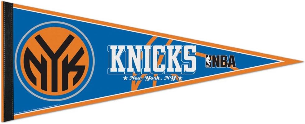 Amazon.com : New York Knicks Pennant Flag and Wall Tack Pads Mounts ...