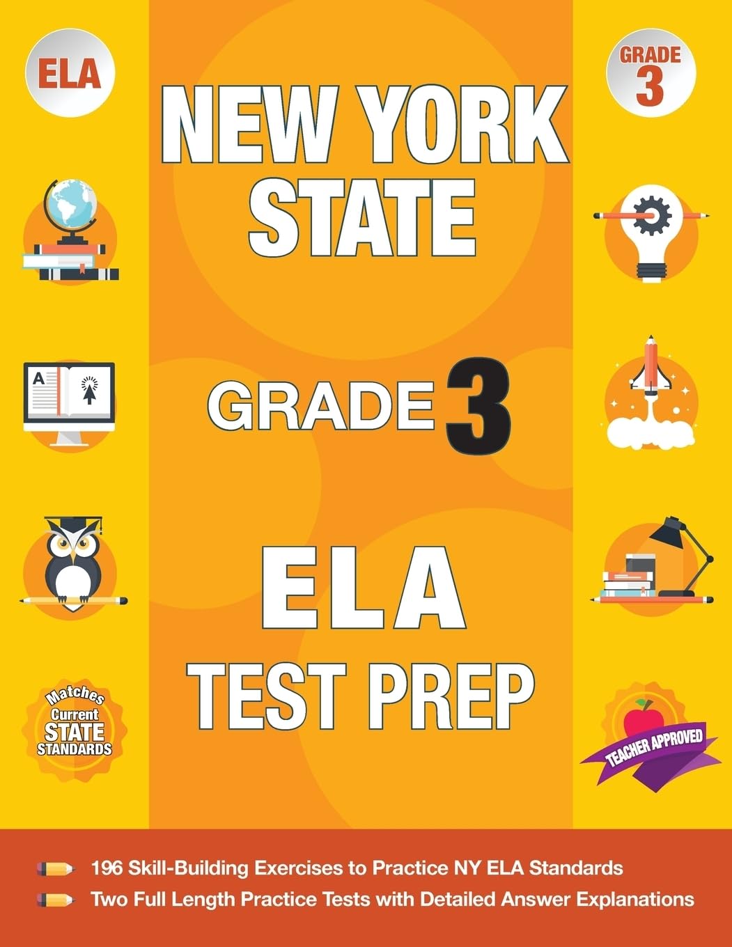 Amazon.com: New York State Grade 3 ELA Test Prep: New York 3rd Grade ...