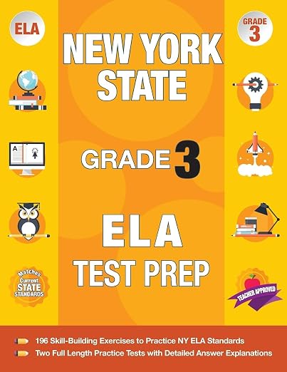 New York State Grade 3 ELA Test Prep: New York 3rd Grade ELA Test Prep ...