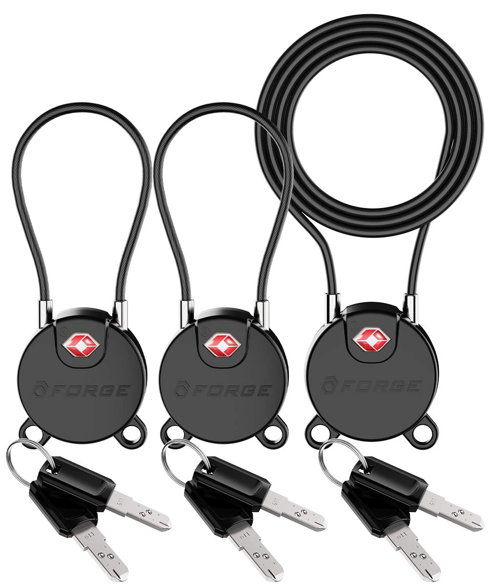 Snapklik.com : Forge TSA Approved Luggage Locks Ultra-Secure Dimple Key ...