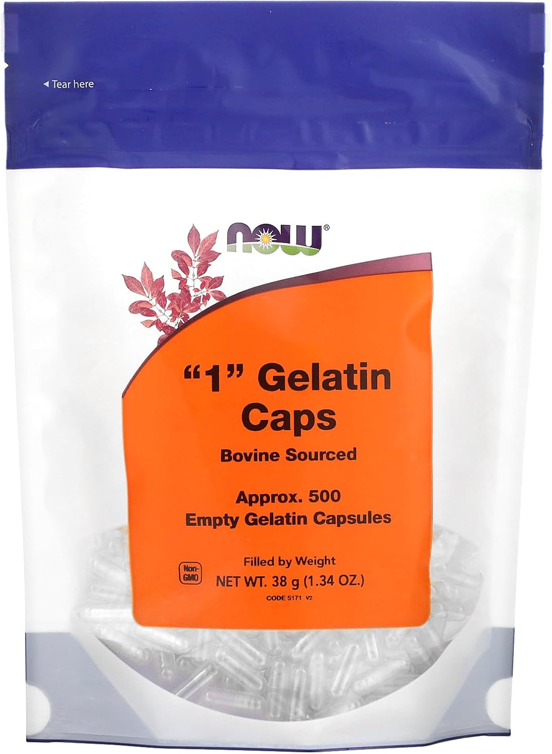 Amazon.com: Now Foods Empty Gel Caps #1 500 Caps : Health & Household