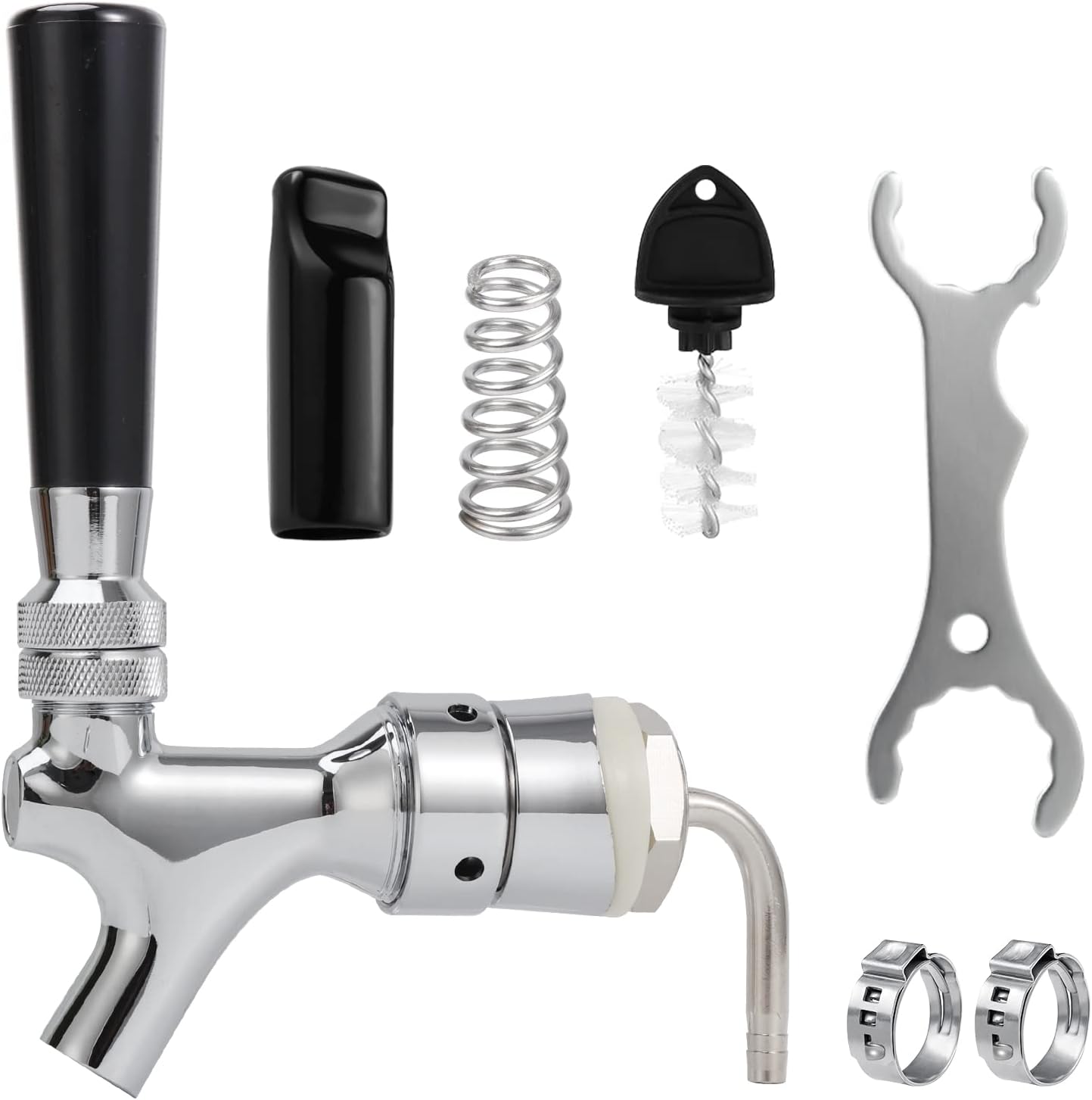 Amazon.com: Draft Beer Adjustable Faucet Beer Tap with Short Beer Shank ...