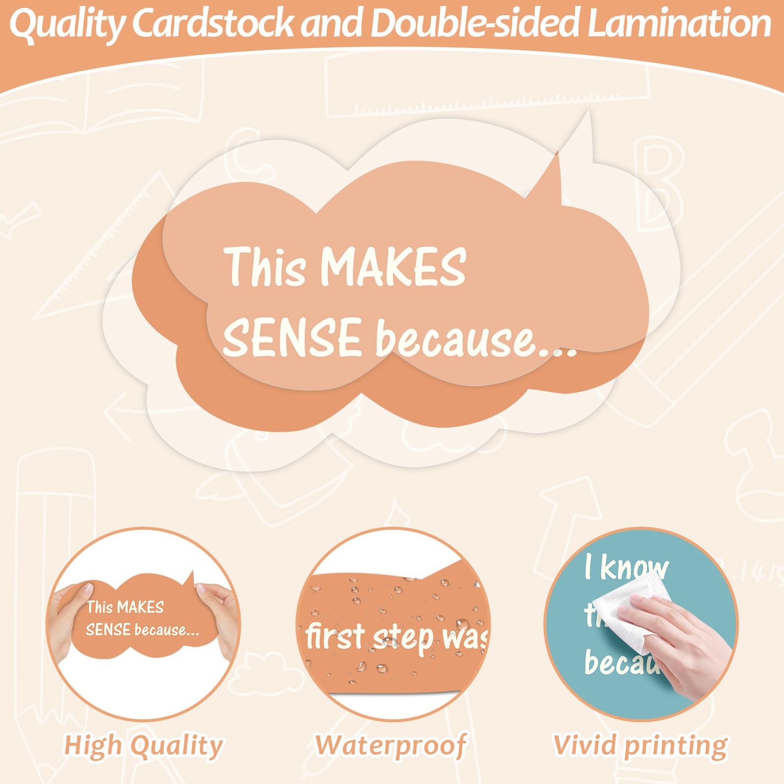 Snapklik.com : 43 PCS Groovy Math Talk Bulletin Board Set For Math ...