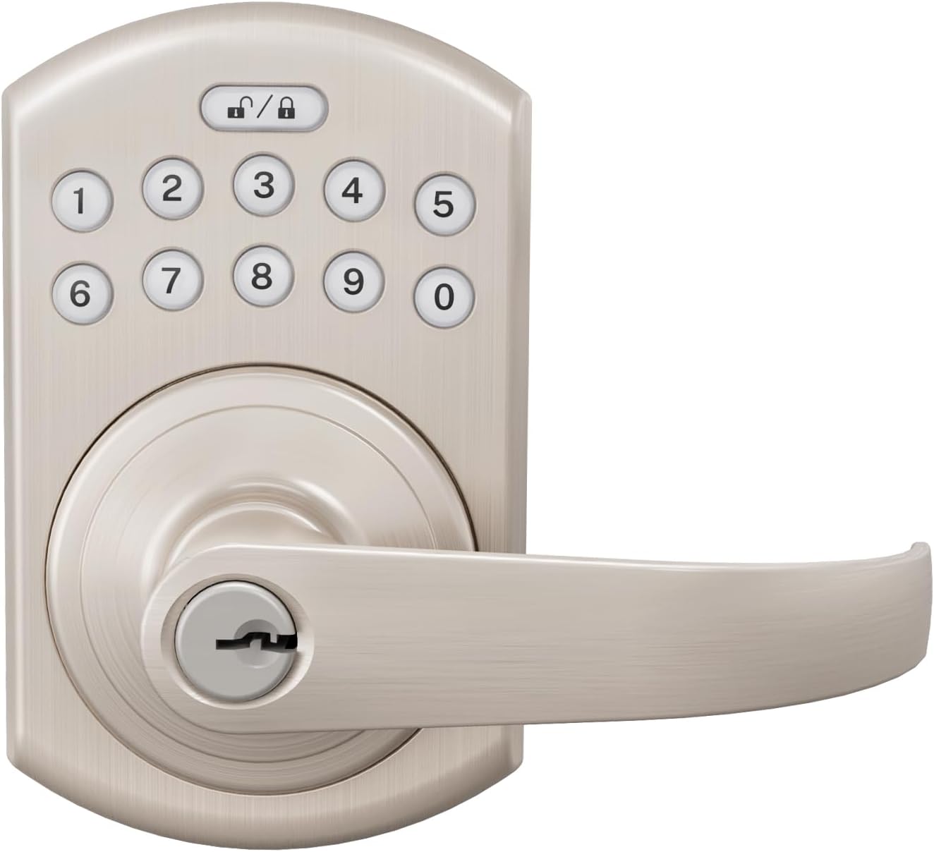 EZlock ELC01-V2.0 Electronic Backlit Keypad Keyless Entry Door Lever ...