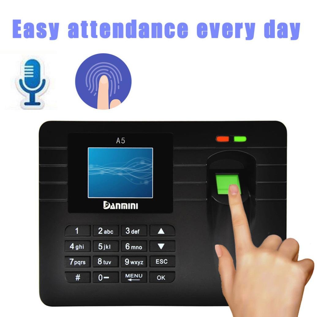 Buy Amiley 2.4" TFT LCD Display USB Biometric Fingerprint Attendance ...