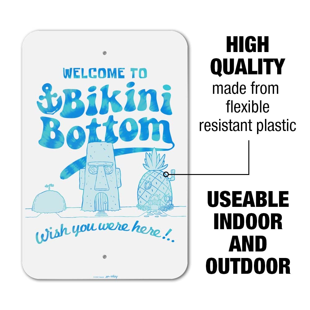 Snapklik.com : Spongebob Bikini Bottom Welcome Home Business Office Sign