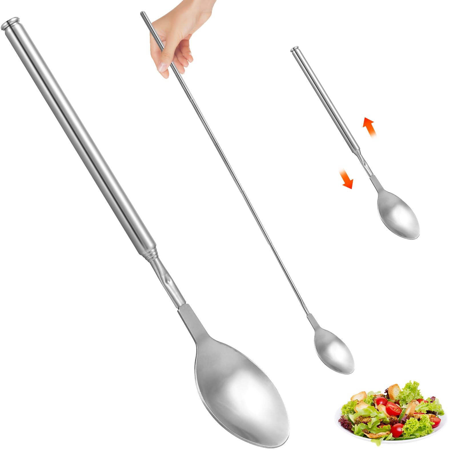 Amazon.com: YUXIANLB Telescopic Spoon Retractable Spoon Extending Spoon ...