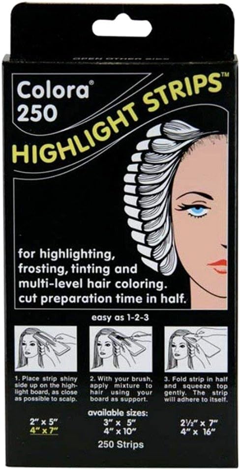 Amazon.com : Colora 250 Highlight Strips 4Inch X 7Inch (Pack of 6 ...