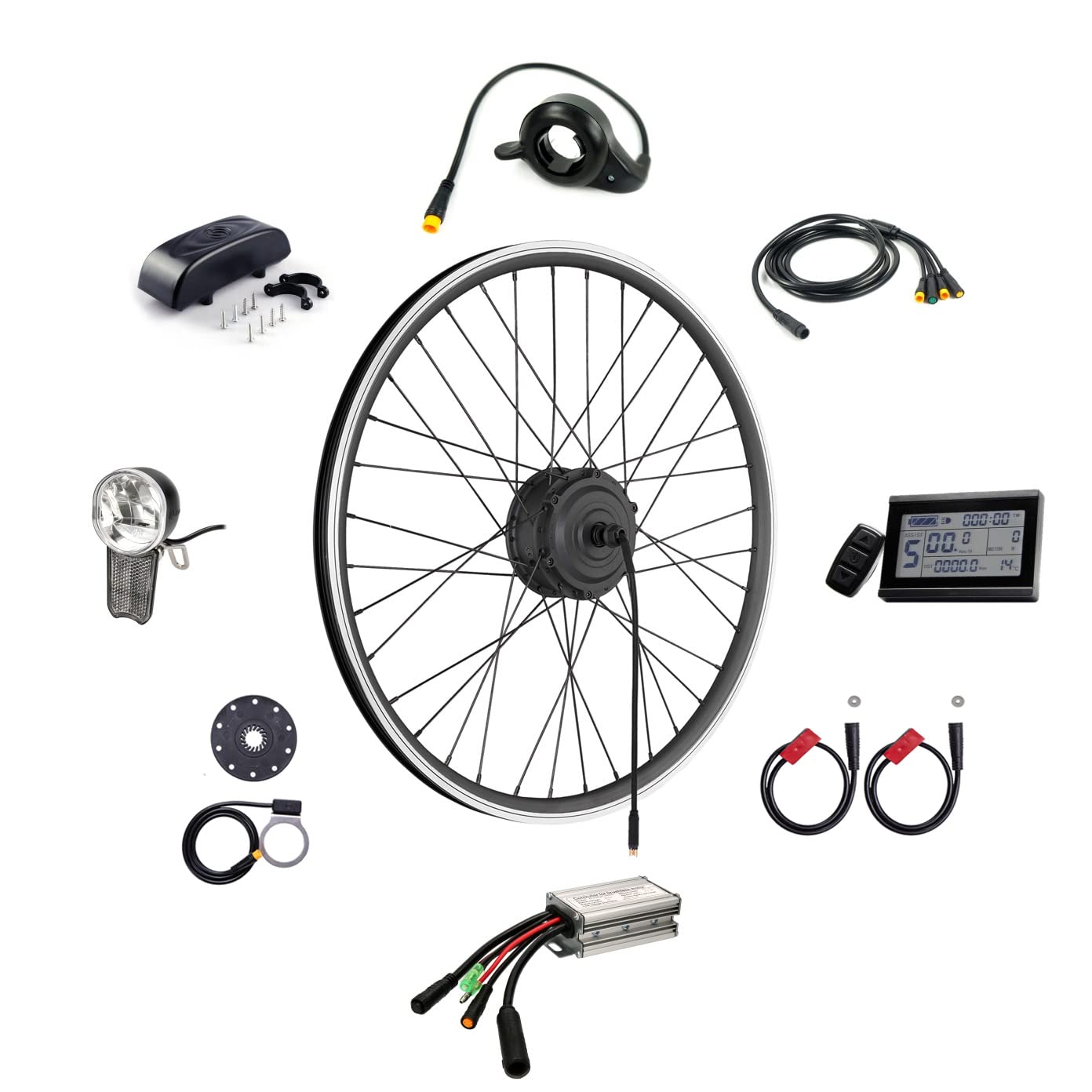 Buy Windmeile E-Bike Conversion Kit, Hub Motor Front Wheel, Black ...