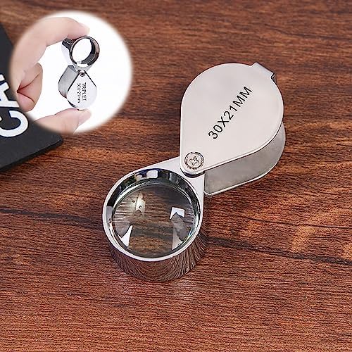 Amazon.co.jp: Magnifying Glass, Handheld Magnifier, 30x Magnifier ...