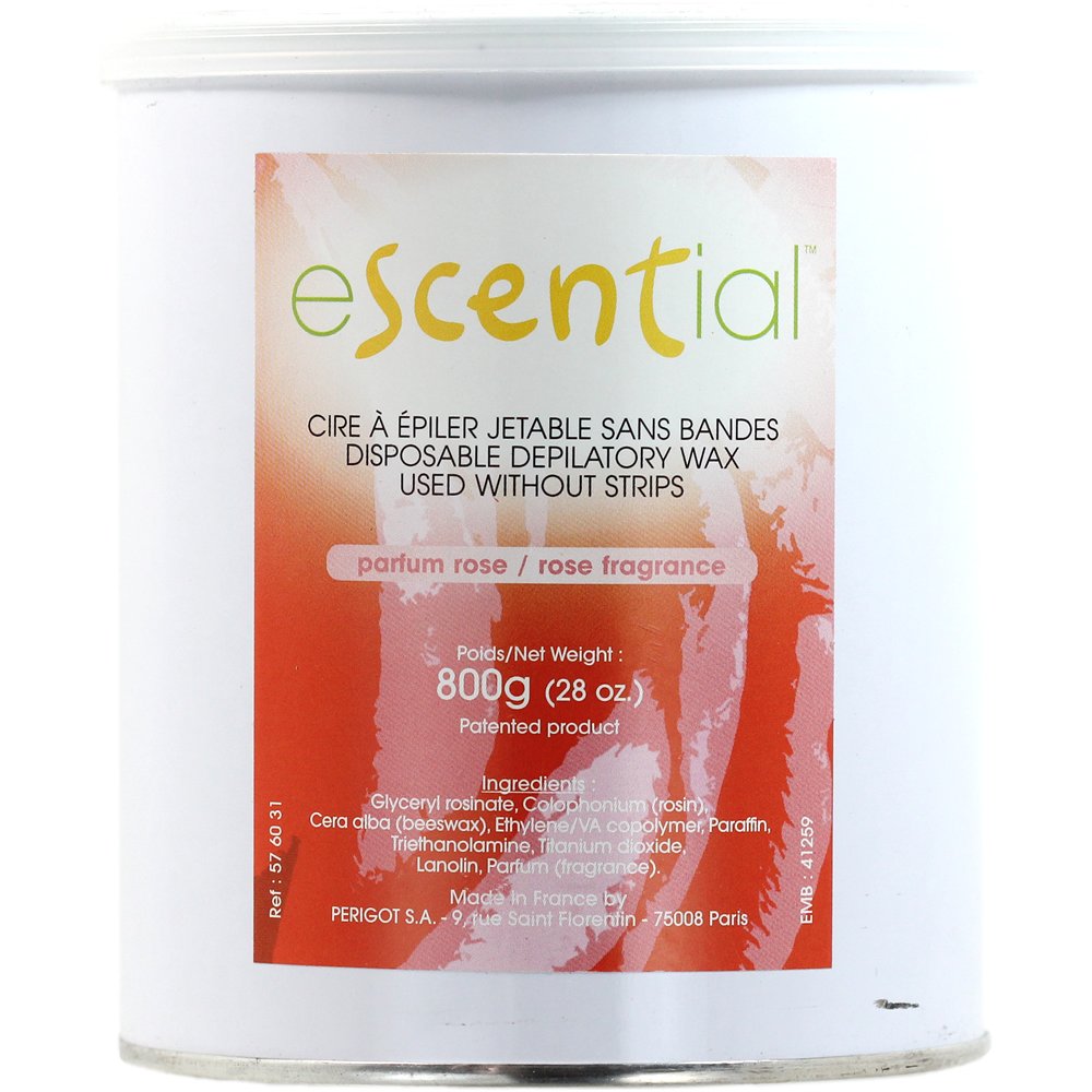 Amazon.com : Escential Wax Tin, Rose, 28 Ounce : Hair Removal Wax ...