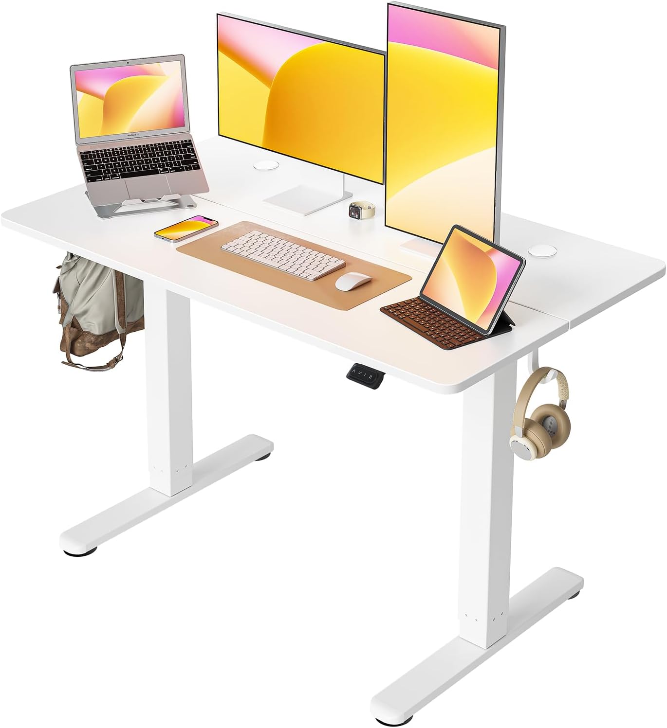 Amazon.com: Cubiker 48 x 24 Inch Standing Desk, Stand up Height ...