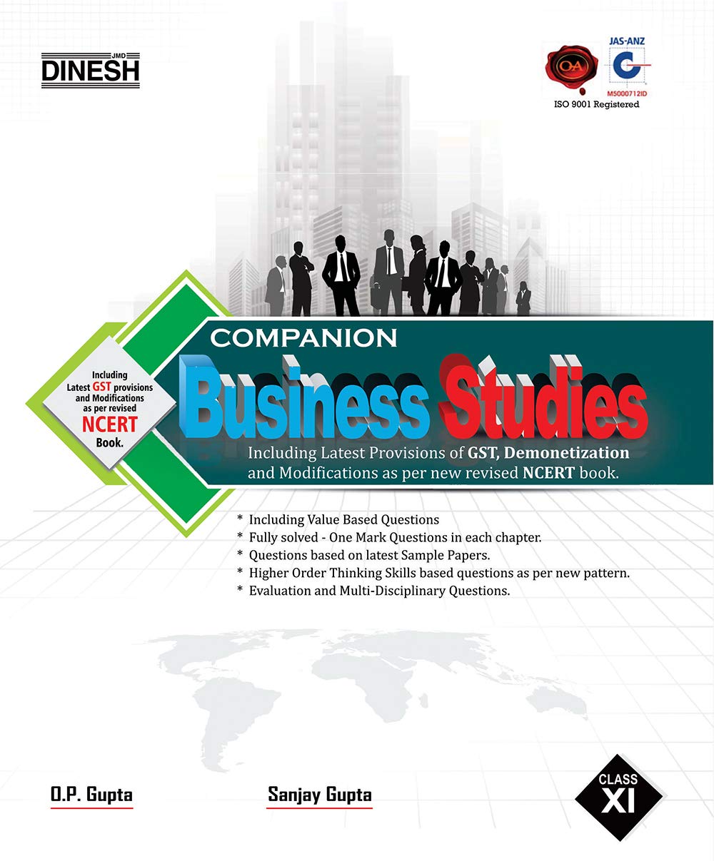 DINESH Companion Business Studies Class 11 : O P Gupta, Sanjay Gupta ...