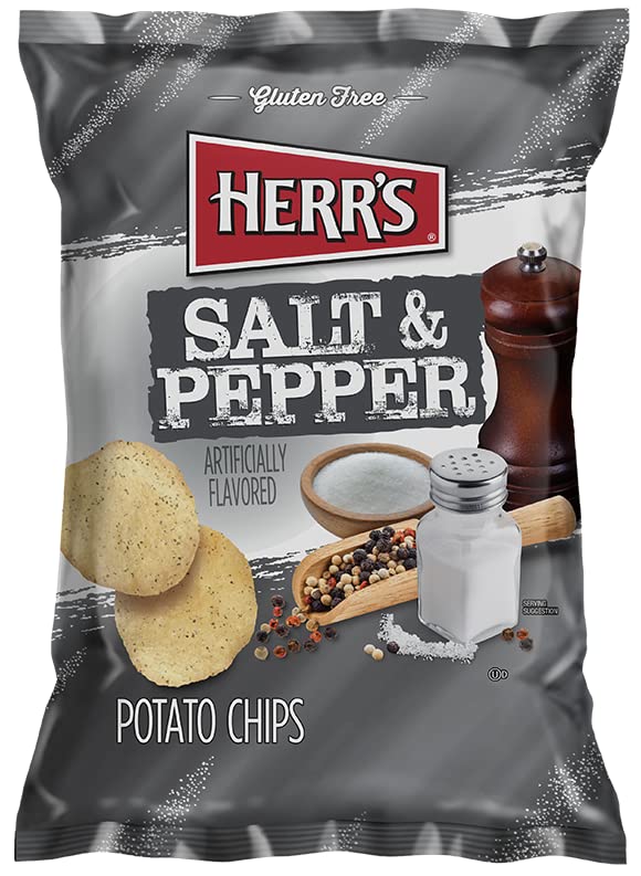 Amazon.com: Herr's Salt and Pepper Potato Chips, 2.75 Ounce (Pack of 12)