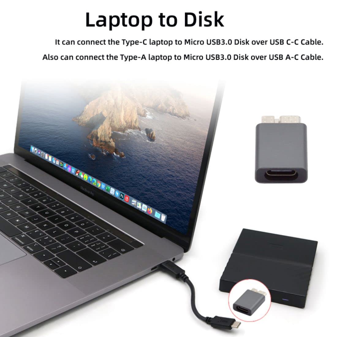 Snapklik.com : Chenyang Micro B To USB Adapter,Micro B Male To USB C ...