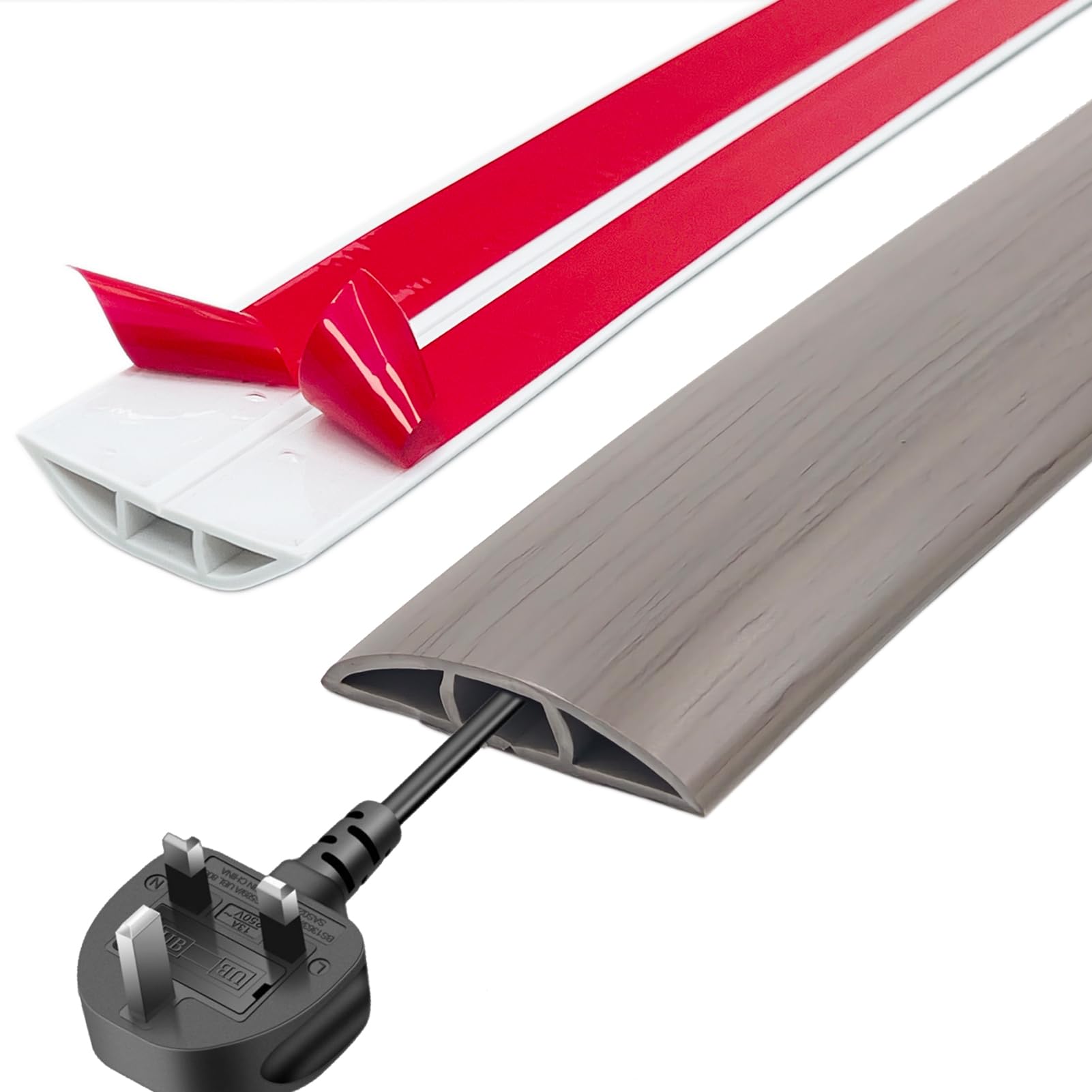 Amazon.com: ZEYUE Cord Cover Floor, 4ft Cable Management & Organizer ...