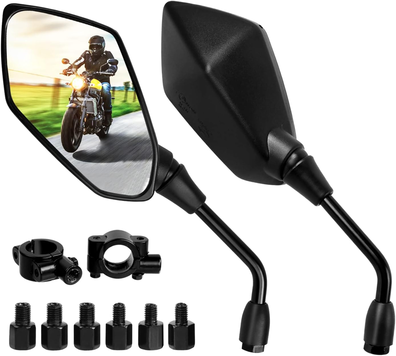 Motorfiets Spiegel, Paar Universele Motorfiets Achteruitkijkspiegel ...
