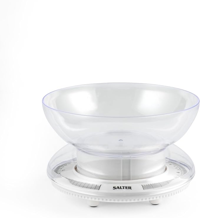 Salter Mechanical Kitchen Scale – Food Scale, 3kg Capacity, 1L ...