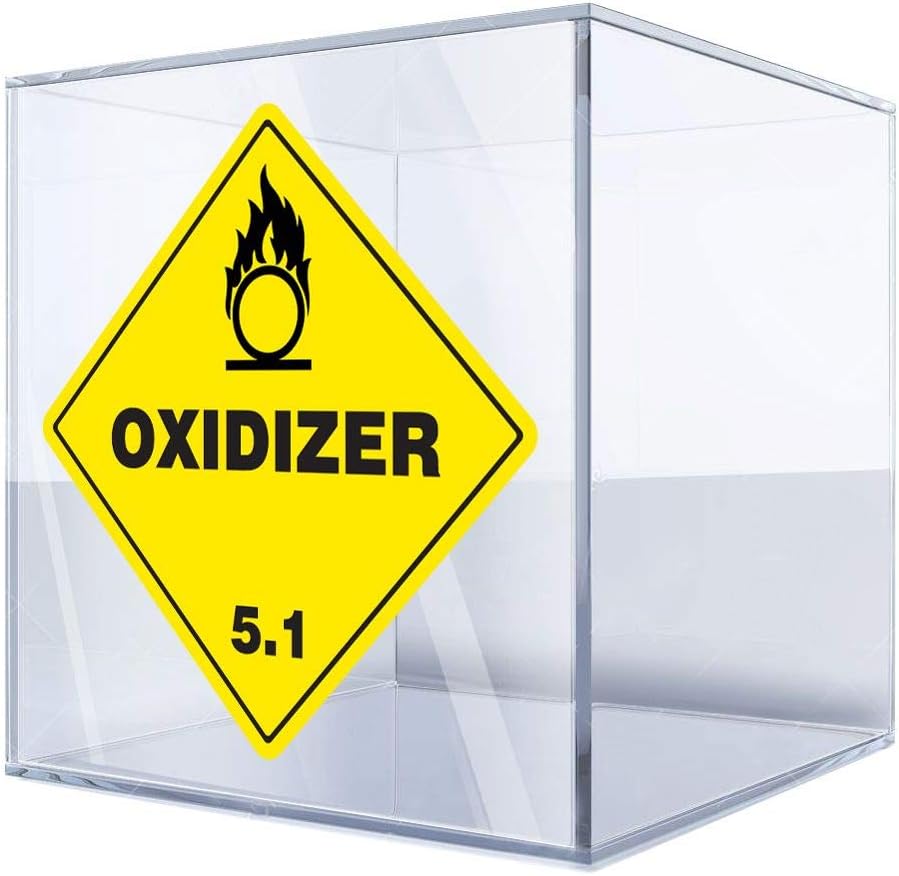Amazon.com: Stickers Decal Hazard Classification Class 5: Oxidizer 5.1 ...