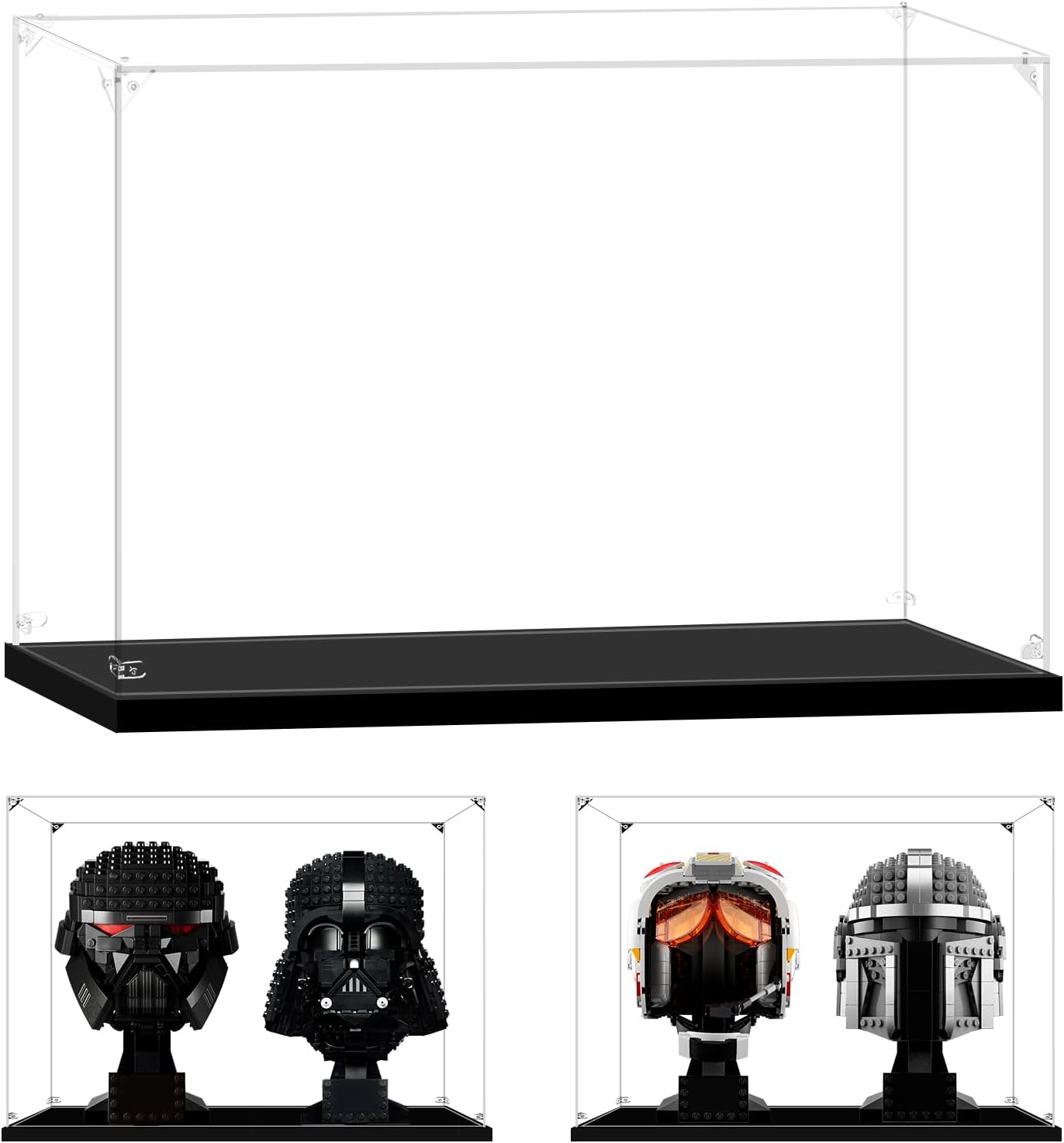 Amazon.com: LILIKAKA Acrylic Display Case for Lego Helmets, 12.99x7 ...