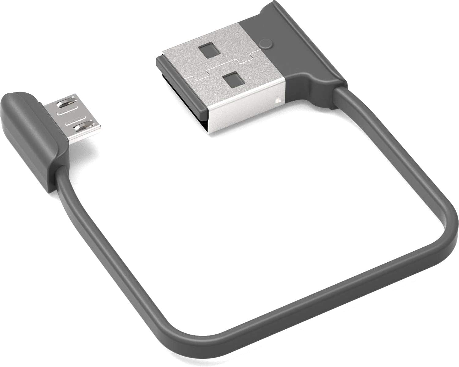 Amazon | オーディオファン USBケーブル L字型 USB-Aオス マイクロUSB microB L字DC 両端子L字型ケーブル 充電 ...