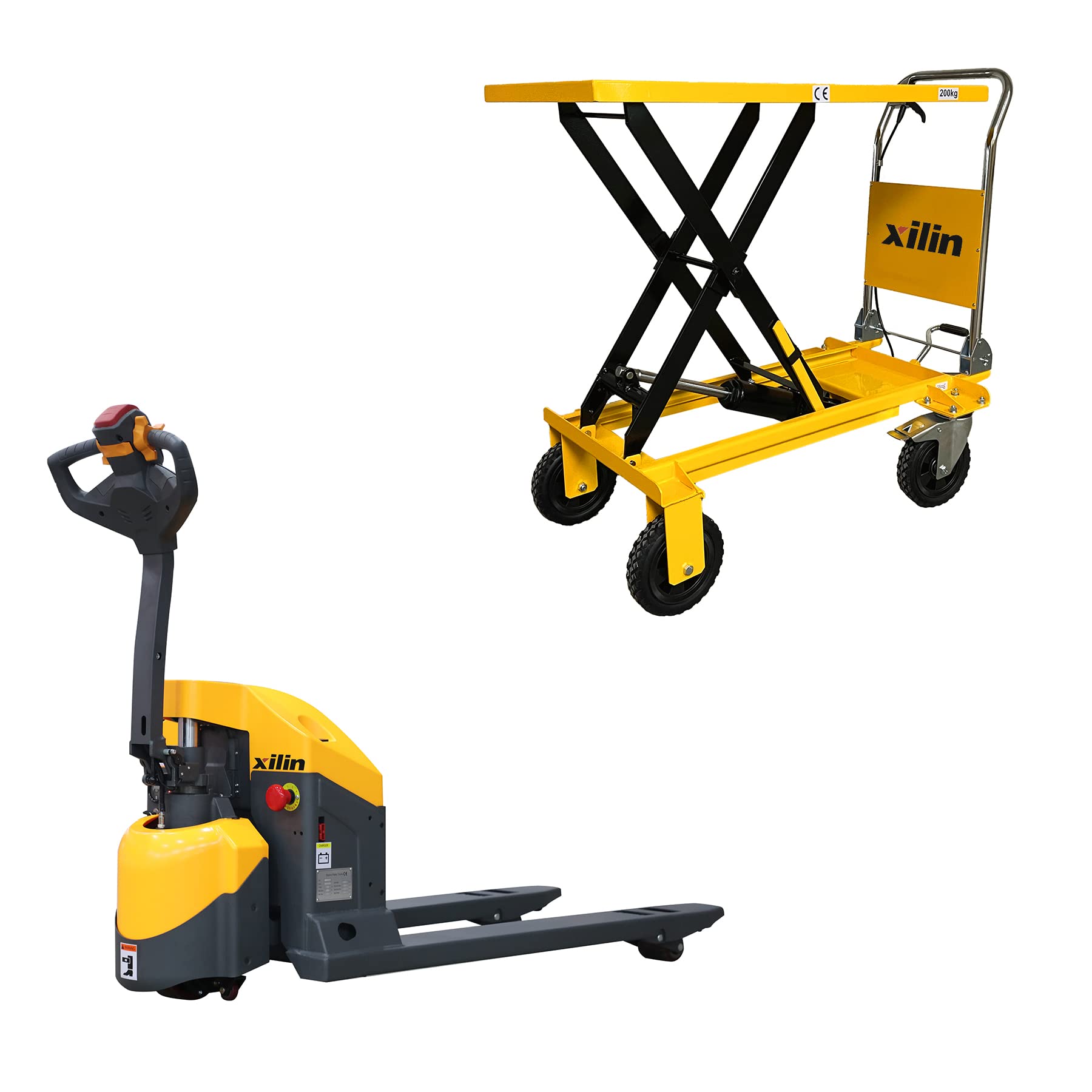 Amazon.com: Xilin 48" x27" Full Electric Pallet Jack 4400lbs Cap. with ...