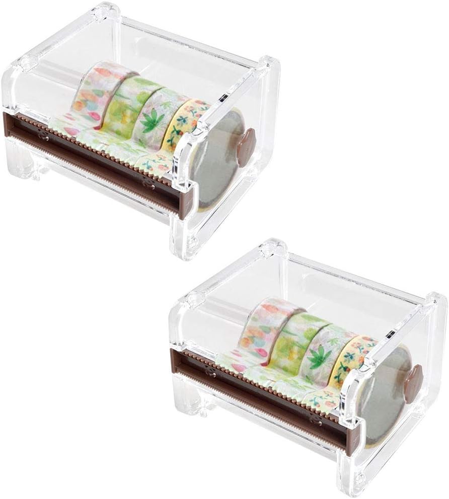 Amazon.com : 2 Pack Transparent Visible Desktop Washi Masking Tape ...